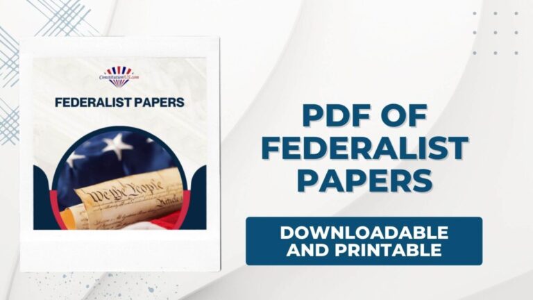 At Last! A Free PDF Of The US Constitution? Downloadable and Printable